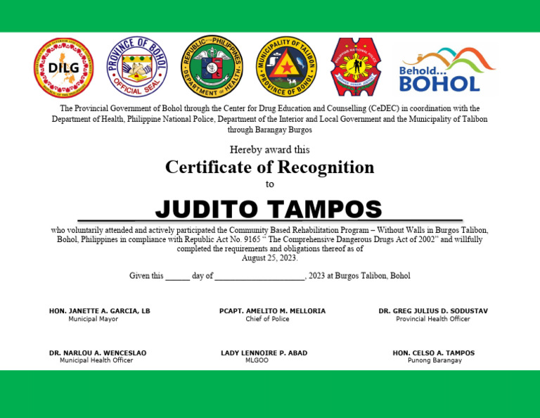 Pwud's Certificate | PDF
