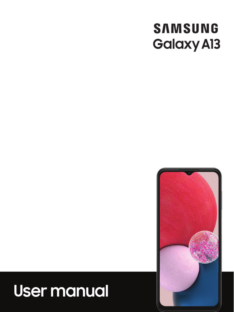 Samsung Galaxy A13 English User Manual | PDF | Icon (Computing) | Camera