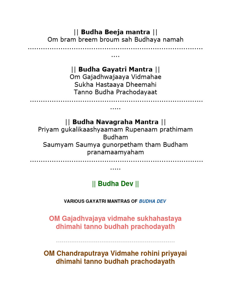 Budha | PDF | Hindu Gods | Hindu Literature