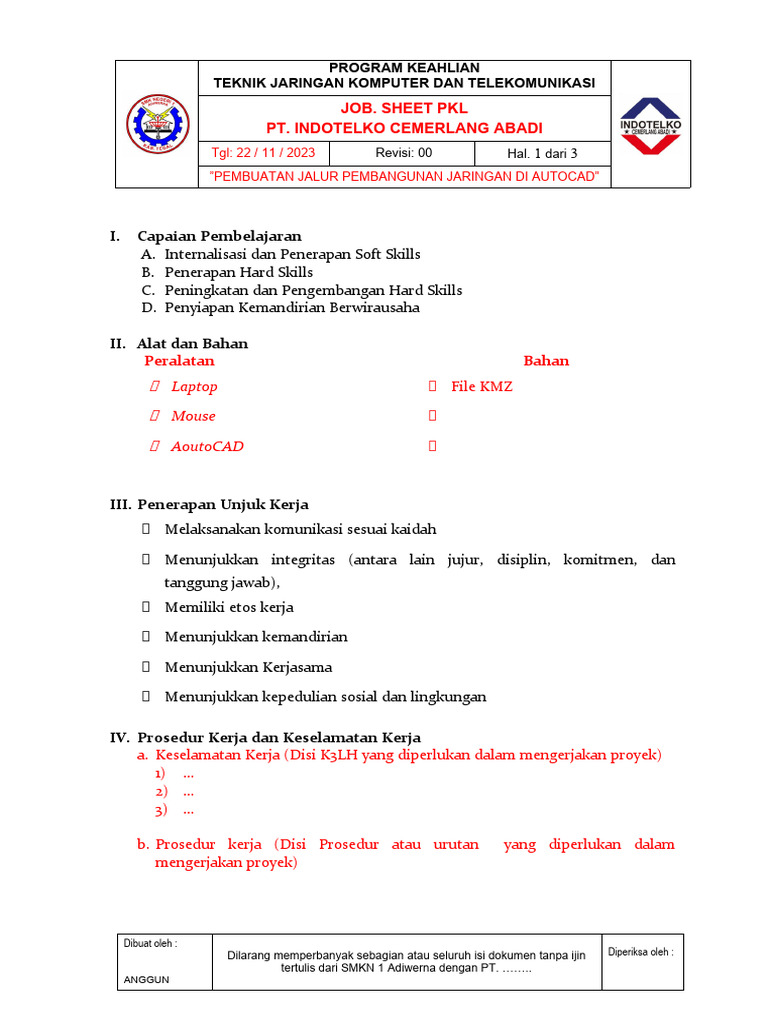 Pembuatan Jalur Jaringan AutoCAD | PDF | Komputer