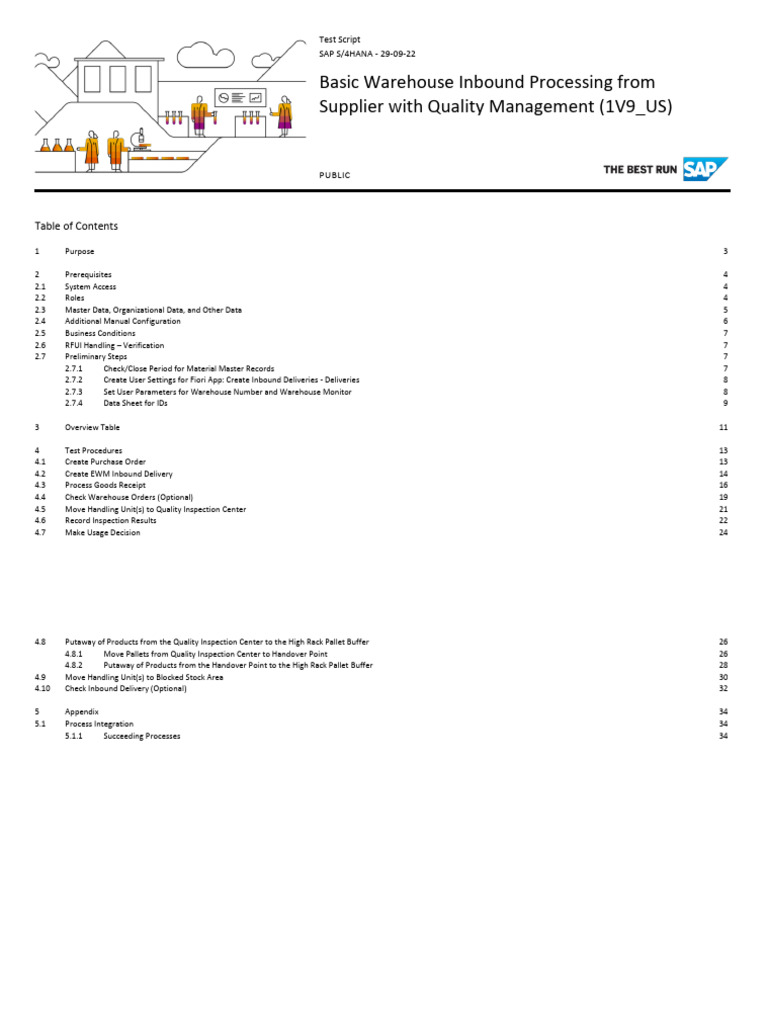 Inbound Goods Processing for Component Rolls | PDF | Warehouse | Pallet