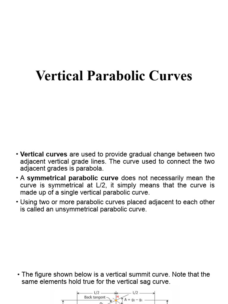 Vertical Parabolic Curves | Download Free PDF | Tangent | Mathematics
