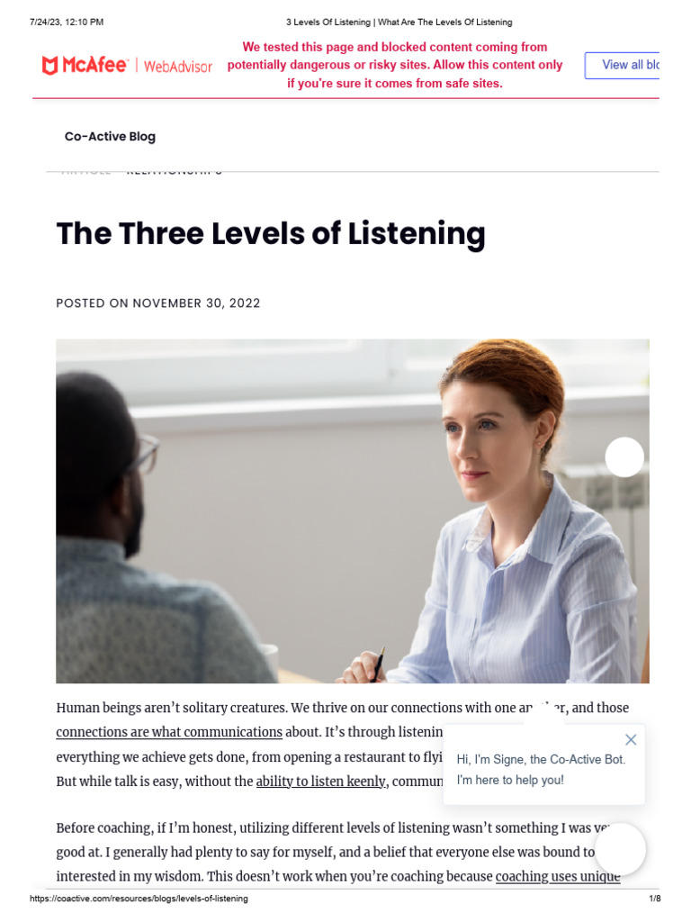 3 Levels of Listening - What Are The Levels of Listening | Download ...