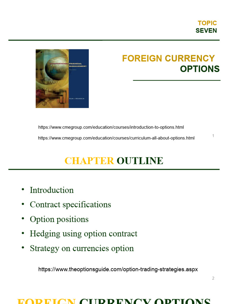 IFM - Chapter 7 Options | PDF | Greeks (Finance) | Option (Finance)