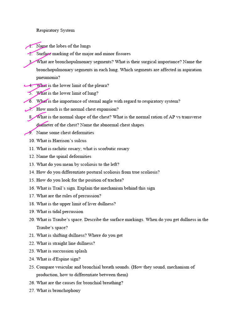RS Questions - Vivek Sir | Download Free PDF | Lung | Pneumonia