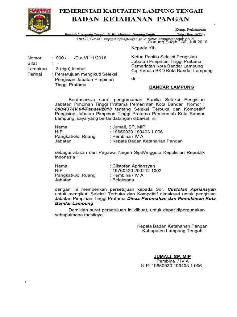 Contoh Format Surat | PDF