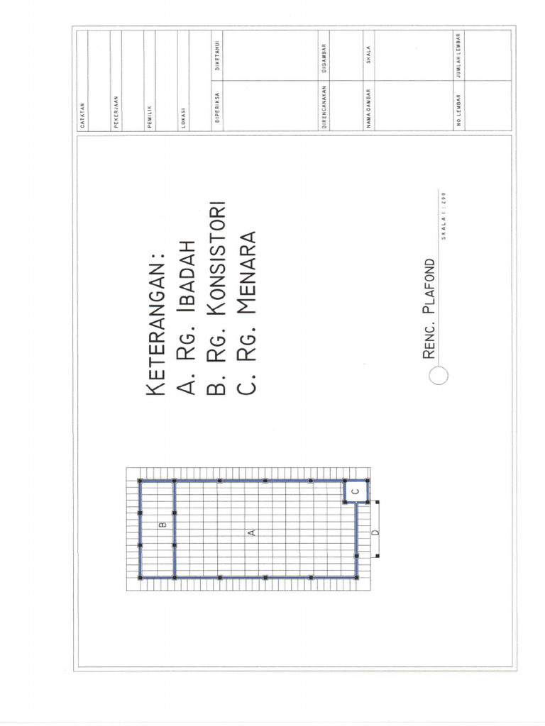 Denah Rencana Plafon | PDF