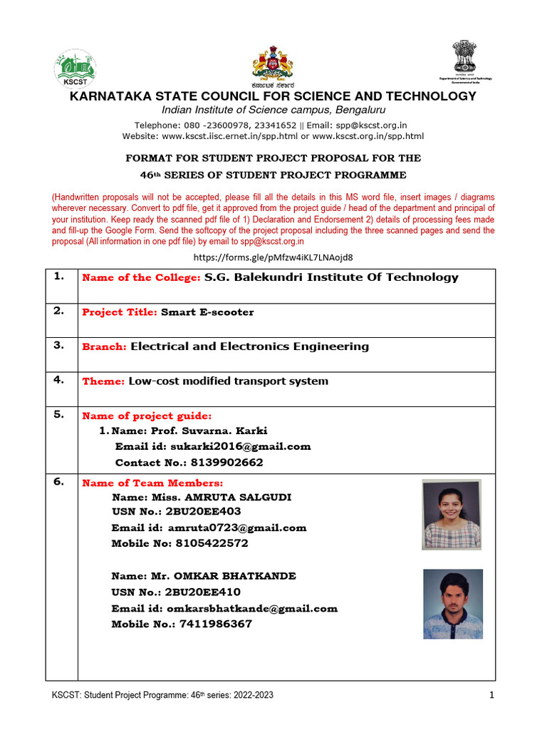 KSCST Omkar | PDF | Electric Vehicle | Vehicles