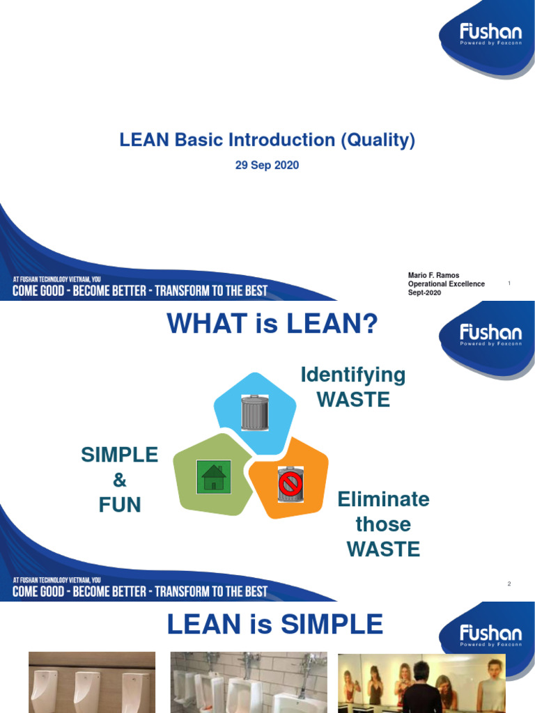 Lean Basic Training - Quality v1 | PDF | Systems Science