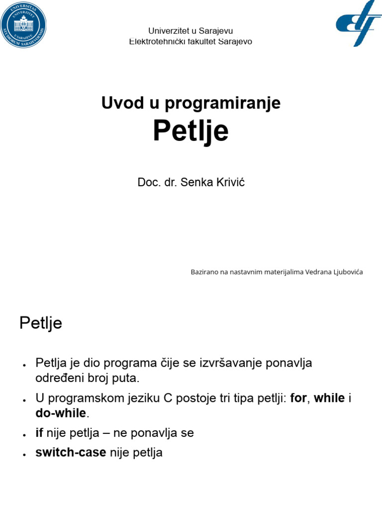 P3 - 2 - Petlje | PDF