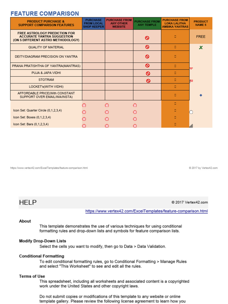 Feature Comparison | PDF