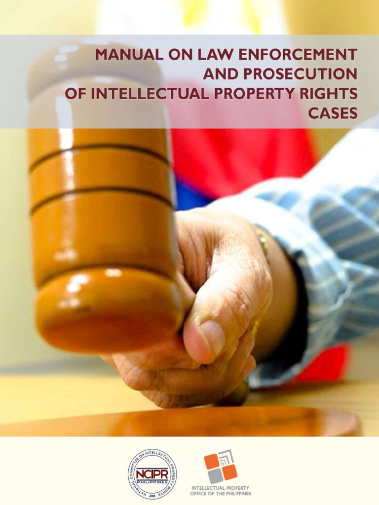 Manual On Law Enforcement & Prosecution of IPR Cases | PDF | Trademark ...