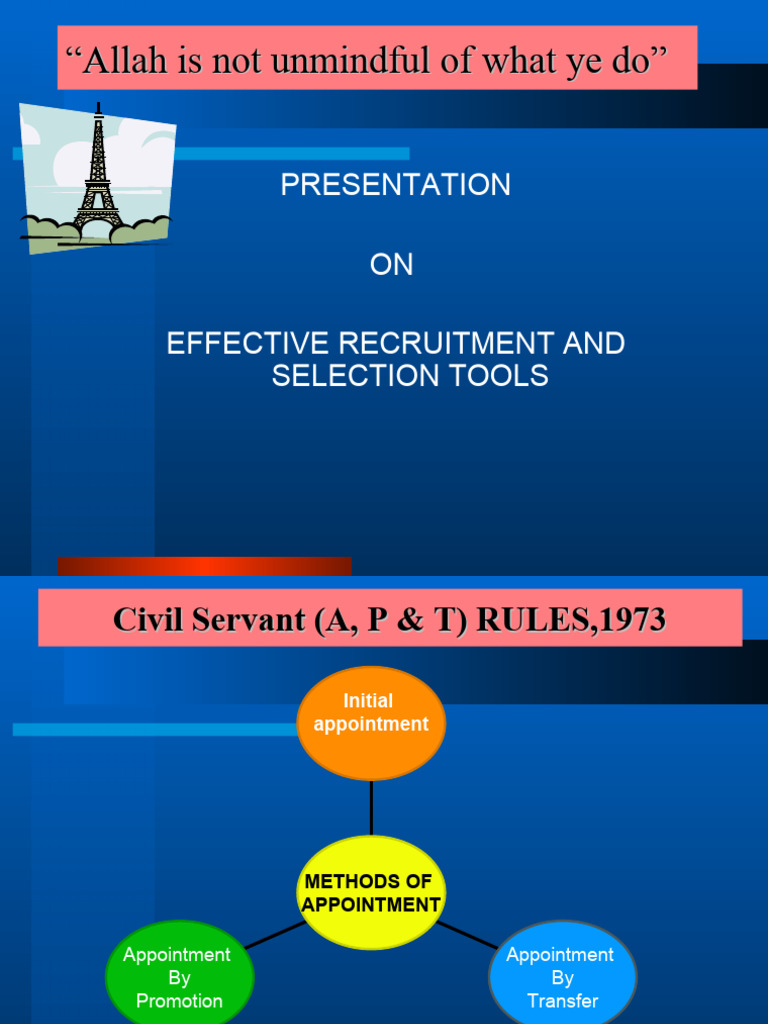 Effective Recruitment | PDF | Civil Service | Government
