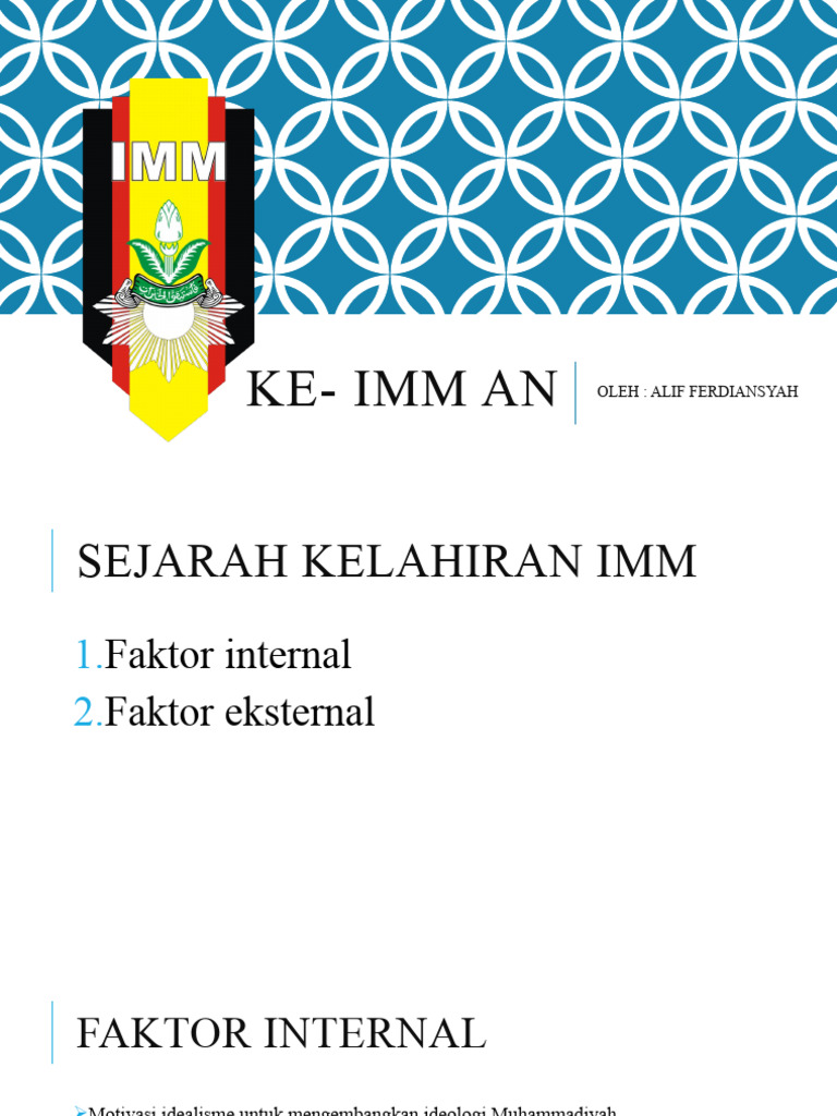 Sejarah dan Tujuan IMM | PDF