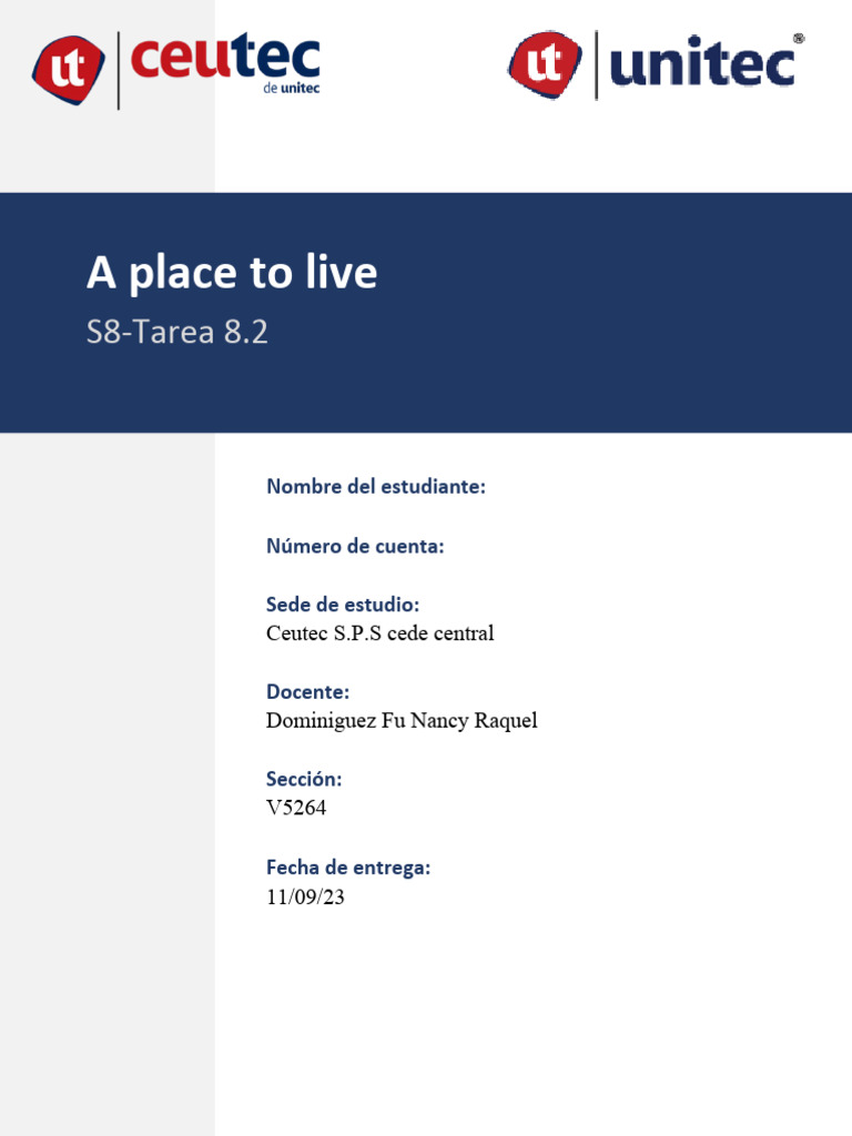 A Place To Live | PDF