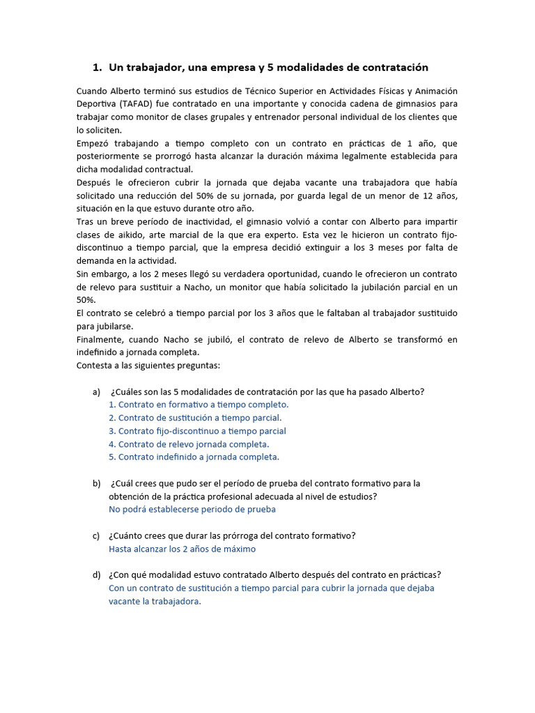 Casos Finales Tema 2 | PDF | Jubilación