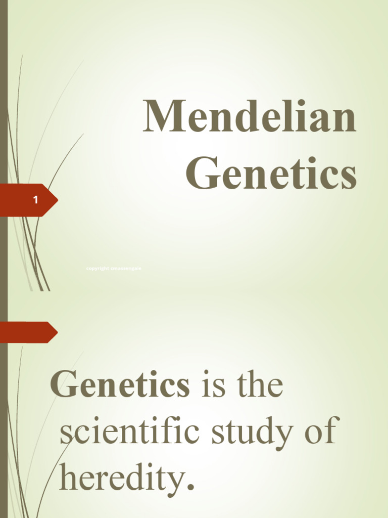 Lesson 1 - Mendelian Genetics (Mono and Dihybrid Cross) | Download Free PDF | Dominance ...