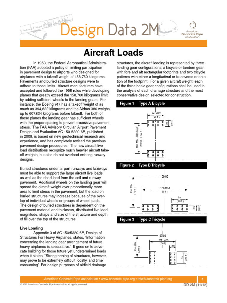 DD 2M AircraftLoads | PDF | Landing Gear | Runway