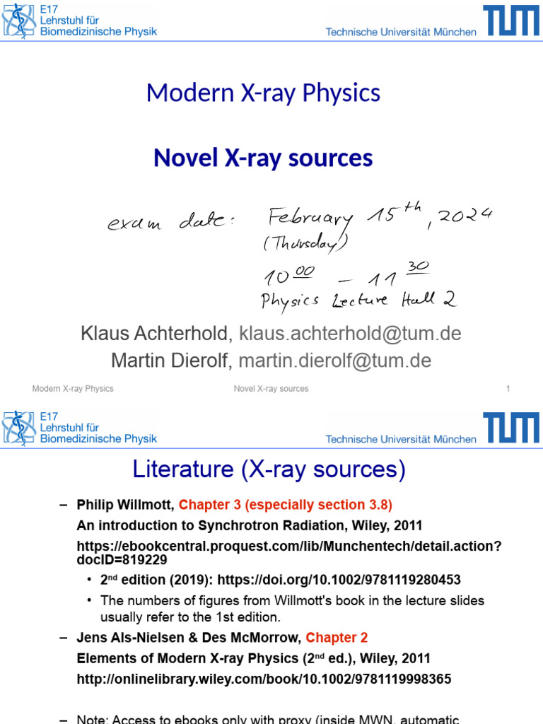 2023 11 28 Novel Xray Sources Filled in Class | PDF | Electromagnetic ...