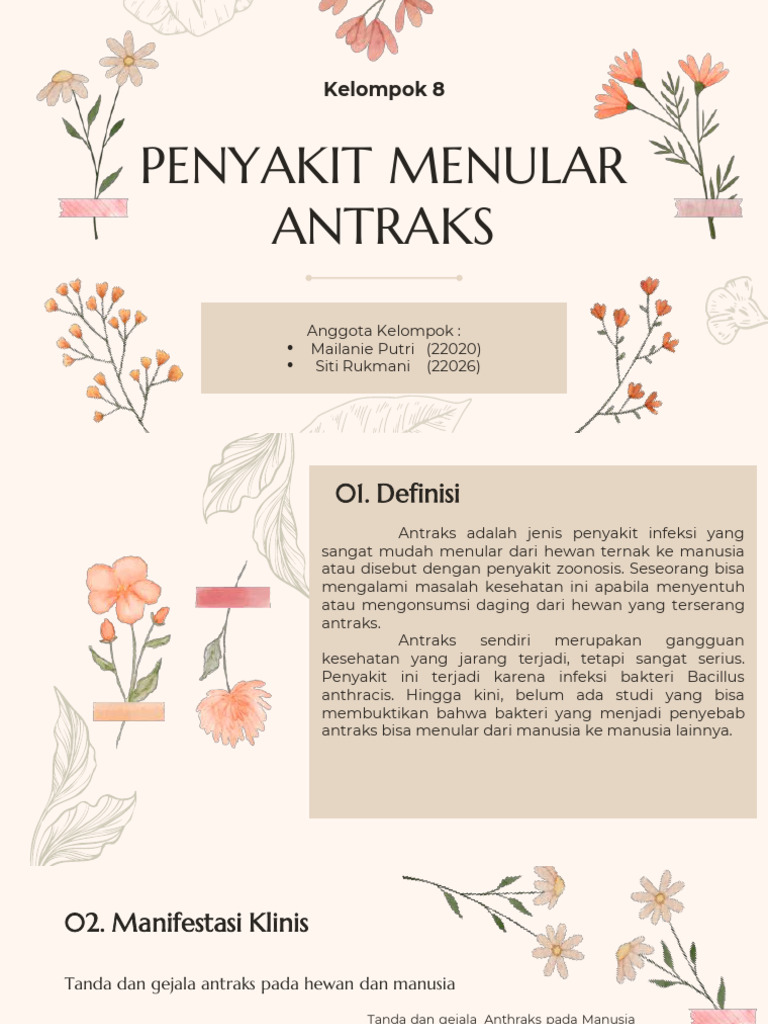 Kelompok 8 Antraks | PDF