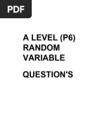 A Level Probability & Statistics 2 | PDF