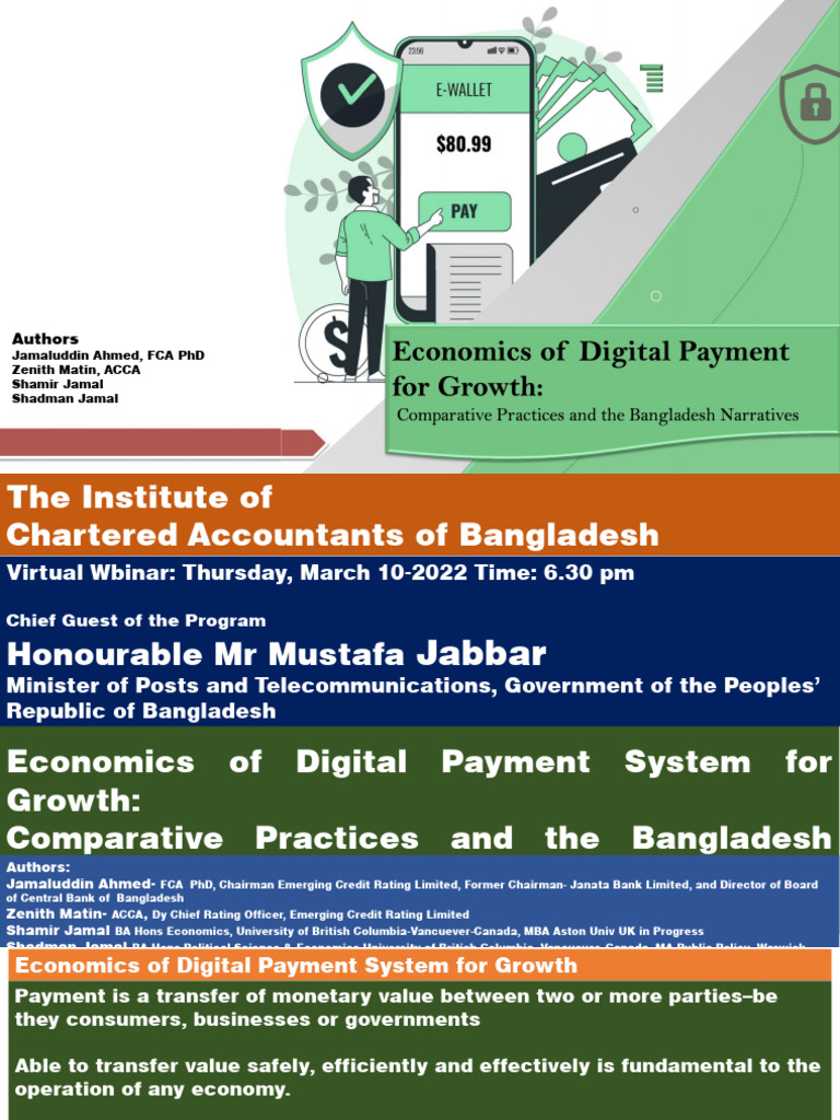 March 2022 Economics of Digital Payment System For Growth - Comparative ...
