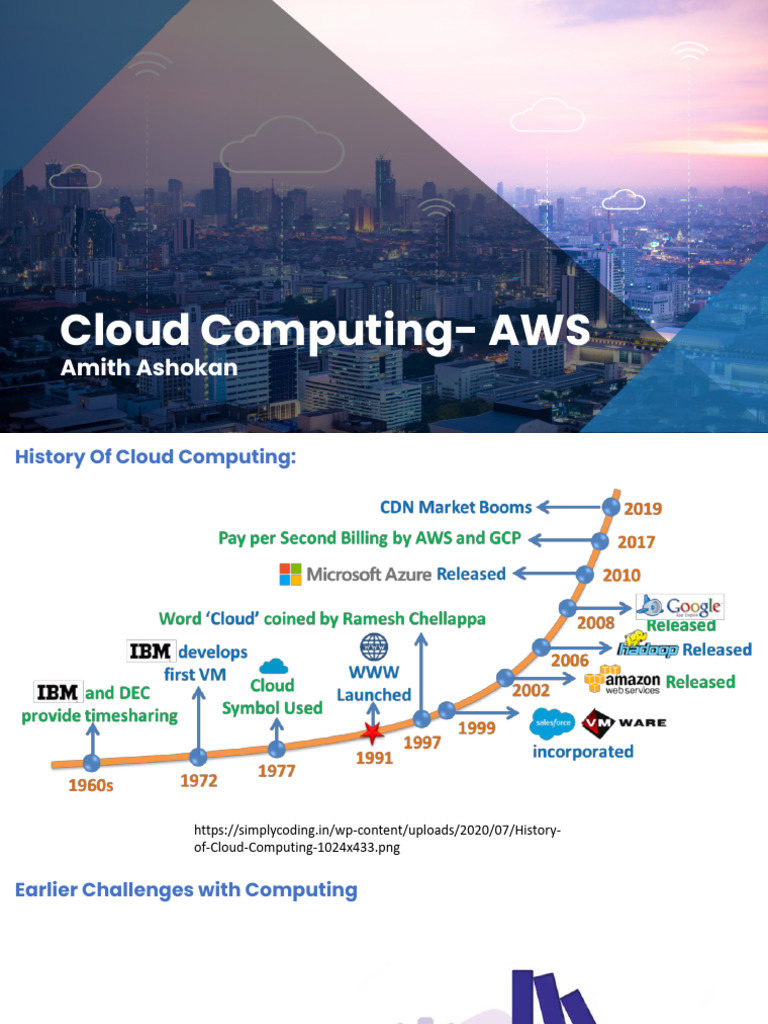 Cloud Computing Aws Amith Ashokan Pdf Cloud Computing Software