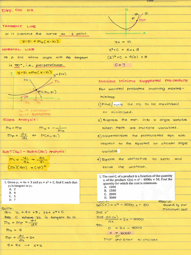 Notes - Diff Cal 02 | PDF