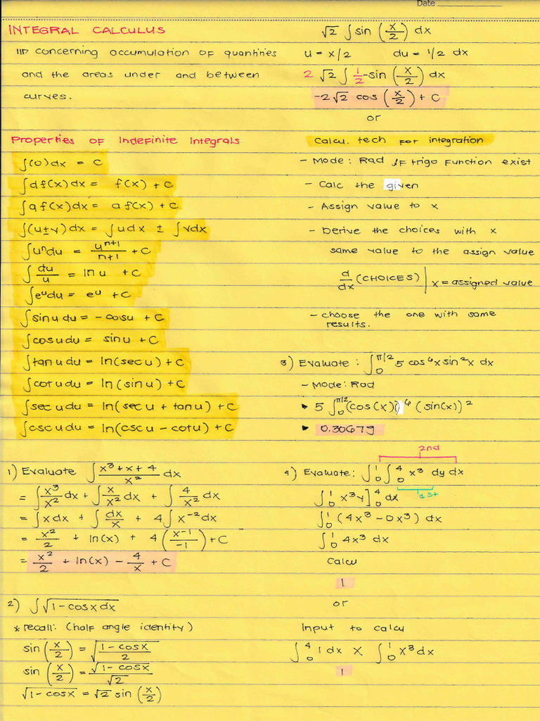 Notes - Integ Cal | PDF