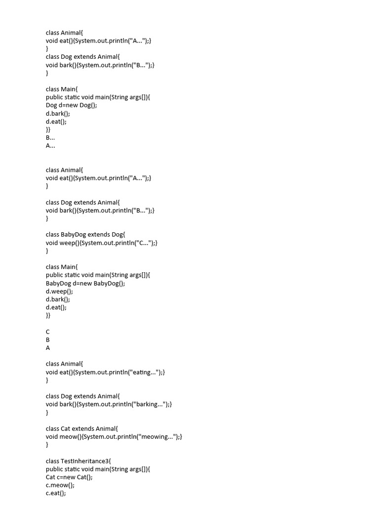 Inheritance Pdf Method Computer Programming Inheritance Object