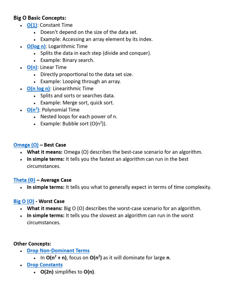 Understanding Big O Notation Basics | PDF | Teaching Methods & Materials