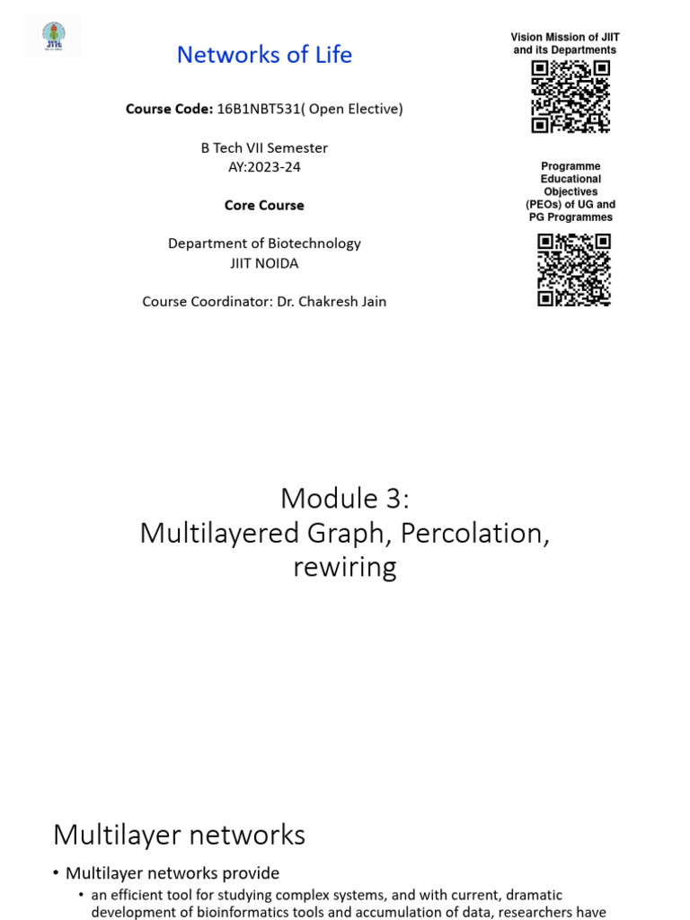 Module 3.1 - Multilayred | PDF | Graph Theory | Ecological Resilience