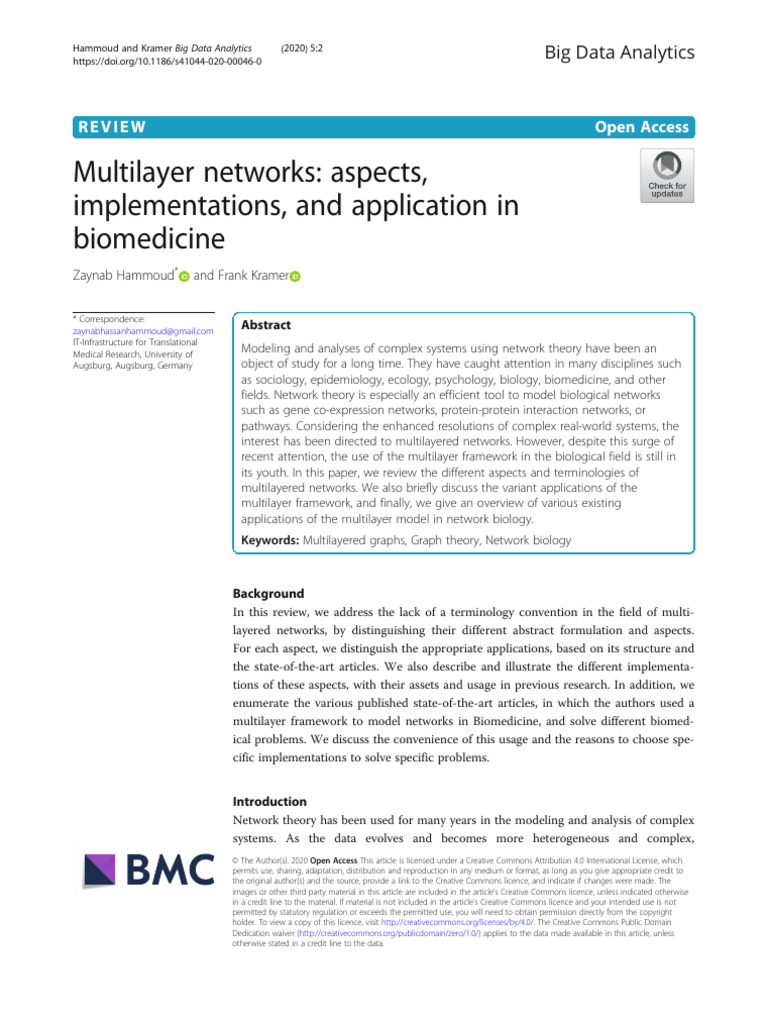 Multilayer Support | PDF | Protein–Protein Interaction | Brain