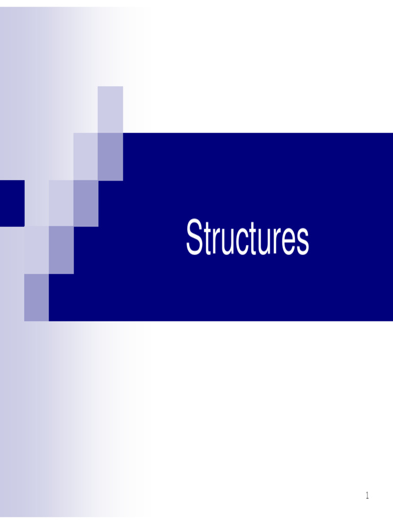 Lect 13 Structures 1 7 Pdf Pointer Computer Programming Computer Science 