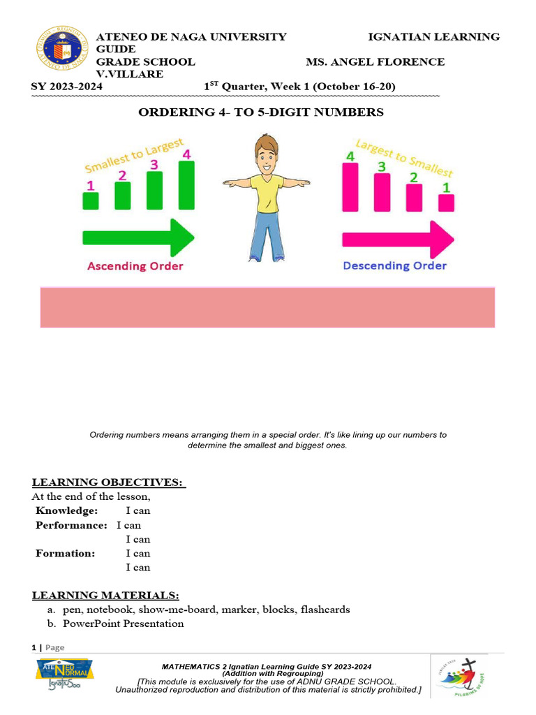 Math ILG | PDF | Learning | Cognition