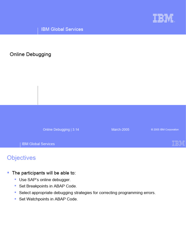 Chapter 14 - Online Debugging | PDF | Debugging | Software Industry