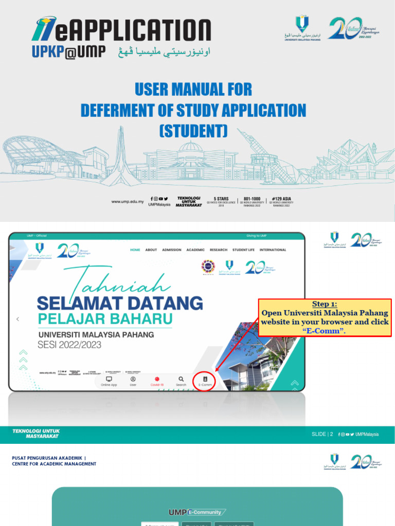 Deferment of Study Application Guide | PDF | Login | User (Computing)