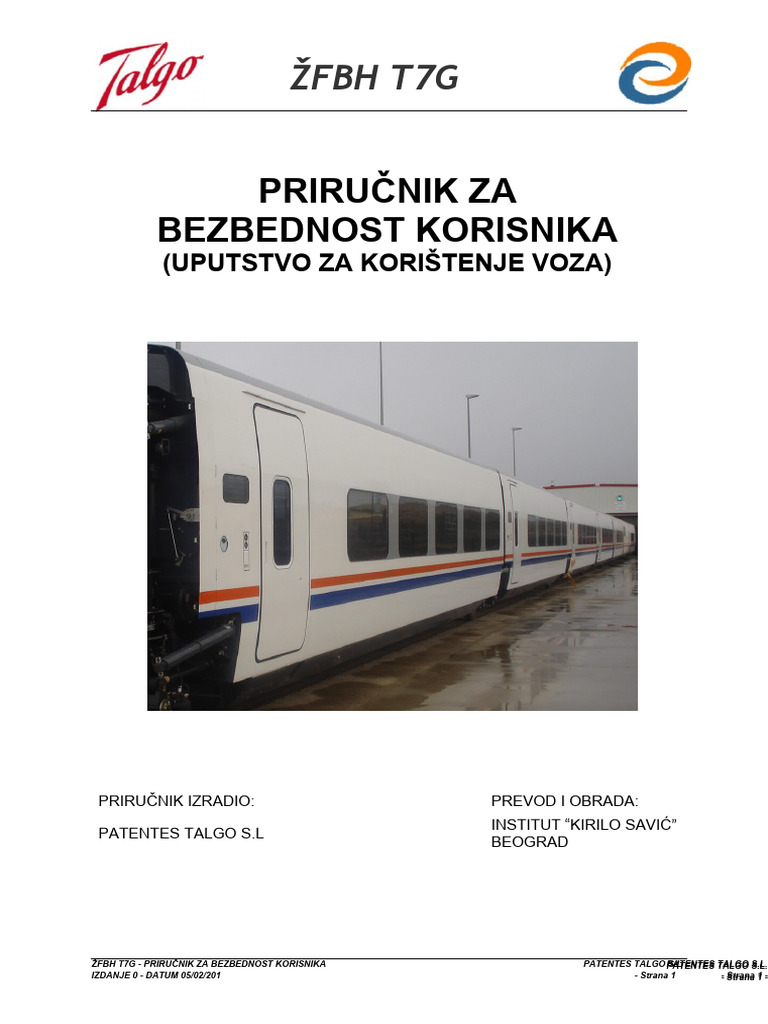 Uputstvo Za Koriscenje Voza | PDF
