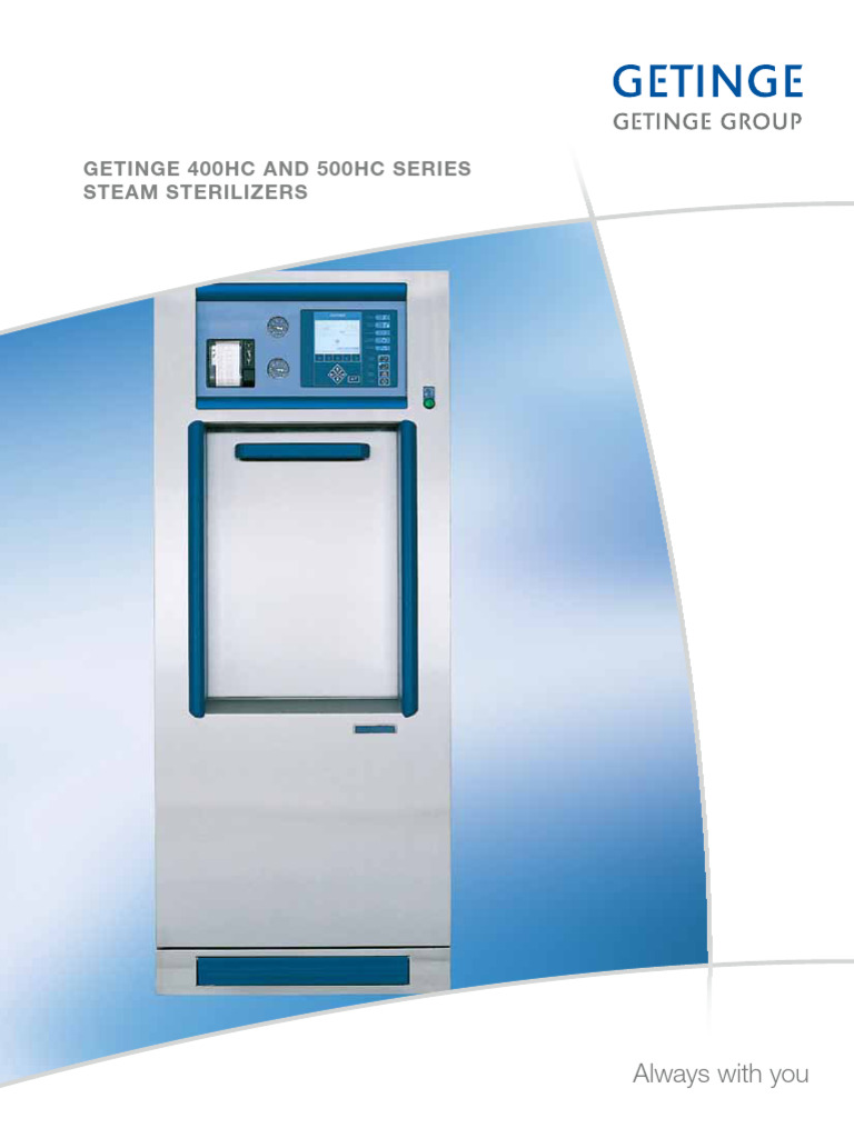 Caracteristicas Getinge-400-500hc-Series-Hc-And-Steam-Sterilizers | PDF ...