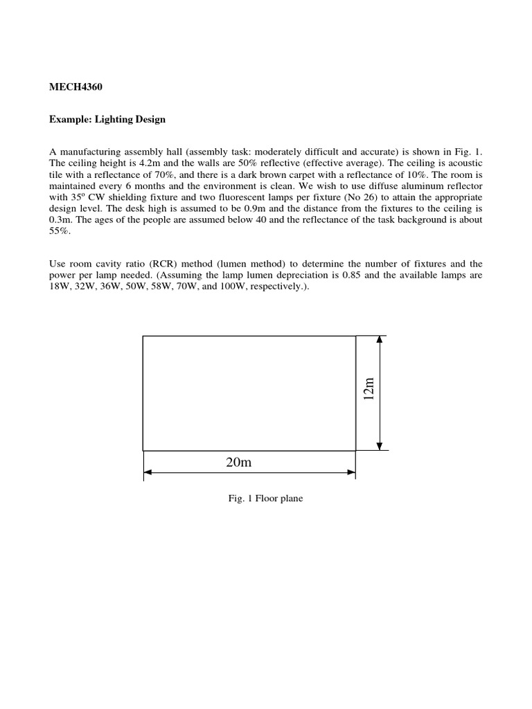 Lighting - Example | PDF