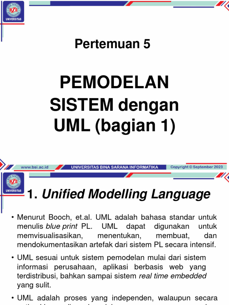 Pemodelan Sistem Informasi dengan UML | PDF