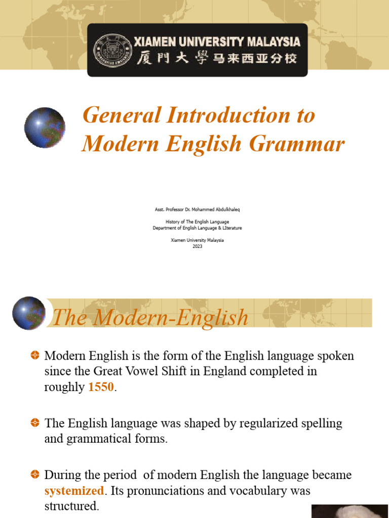 Lecture 6 Intro To Modern Grammar | PDF | English Language | Adjective