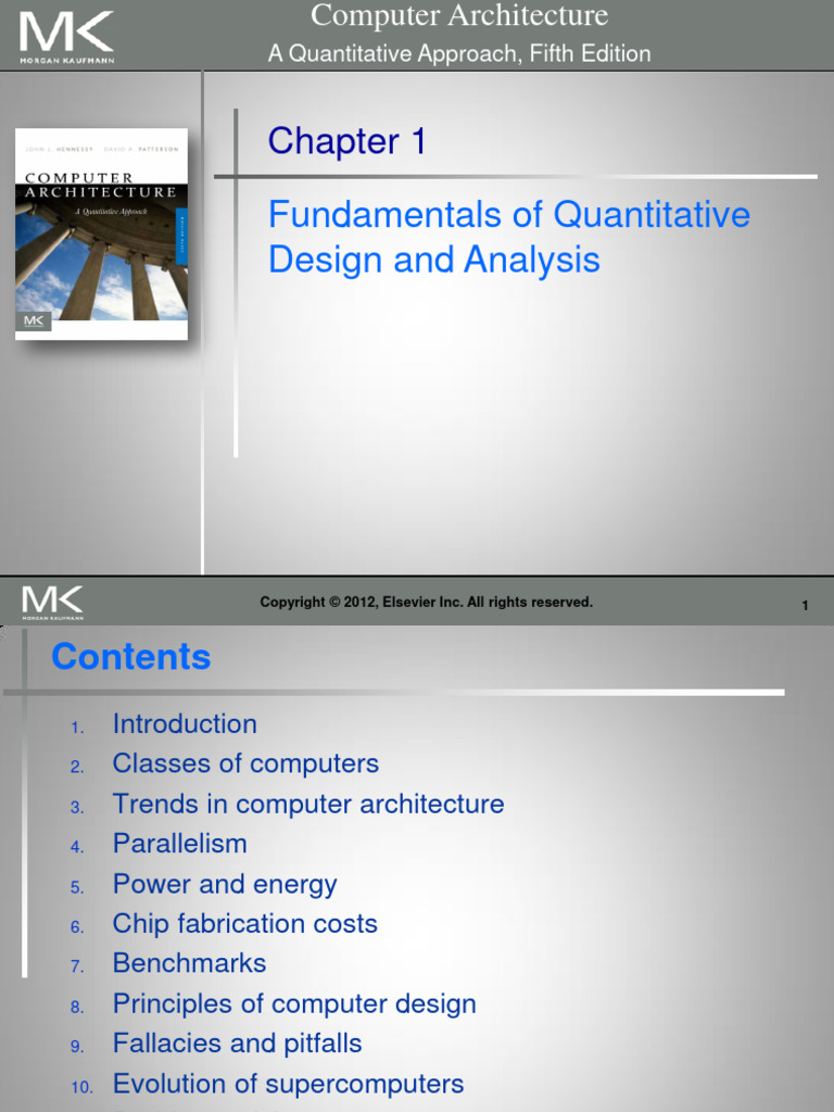 Fundamentals of Quantitative Design and Analysis: A Quantitative Approach, Fifth Edition | PDF ...