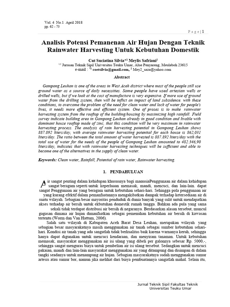 Analisis Air Hujan | PDF | Hydrology | Earth Sciences