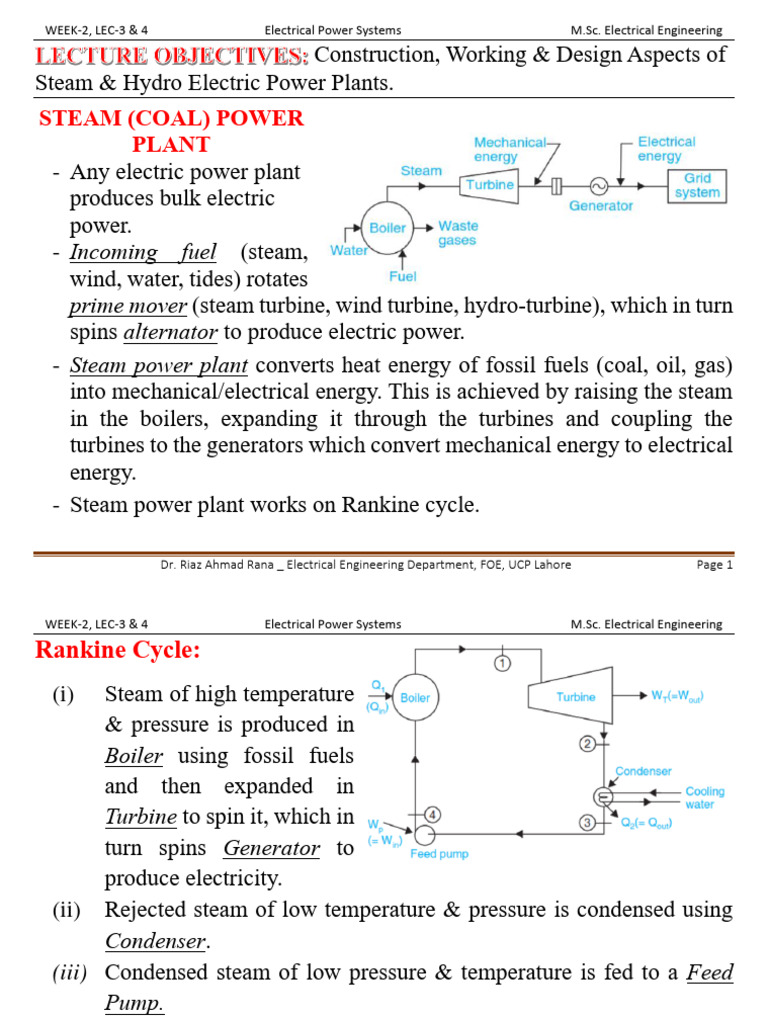 Week 2 Power Plants | PDF | Boiler | Steam