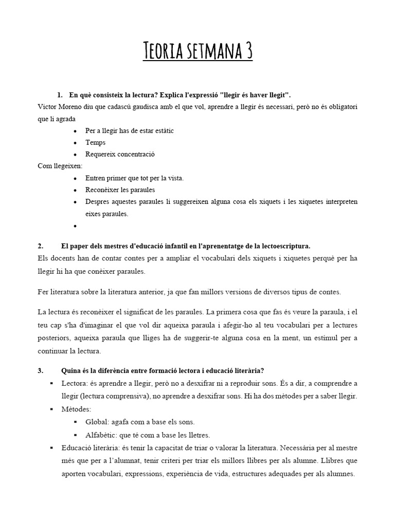 Teoria Setmana 3 | PDF