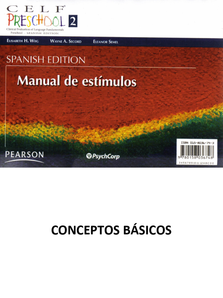 Evaluación CELF-3 en Preescolar | PDF | Crecimiento personal y ...