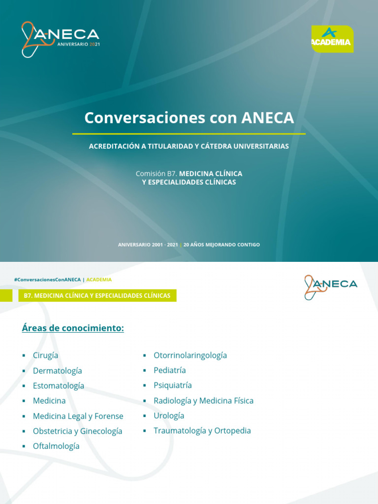 Criterios ANECA para Titularidad Académica | PDF | Cuidado de la salud ...