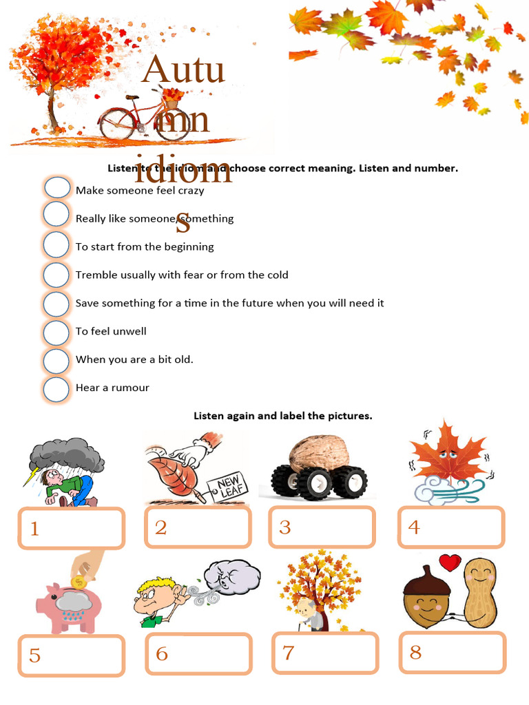 Autumn Idioms | PDF | Home & Garden