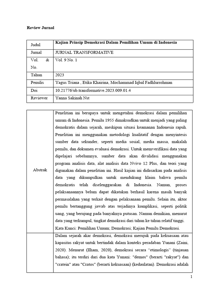 CJR PKN (Yanna Sakinah NST) | PDF